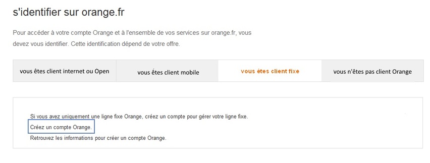 Client fixe : créer votre compte Espace client Pro - Assistance Orange Pro