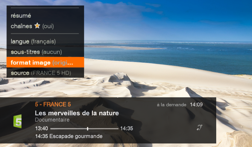 Régler votre format d’image TV avec le décodeur TV 4 Orange ...