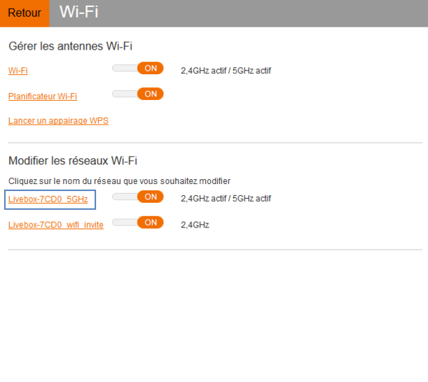 Livebox 4 : configurer deux réseaux wifi distincts - Assistance Orange