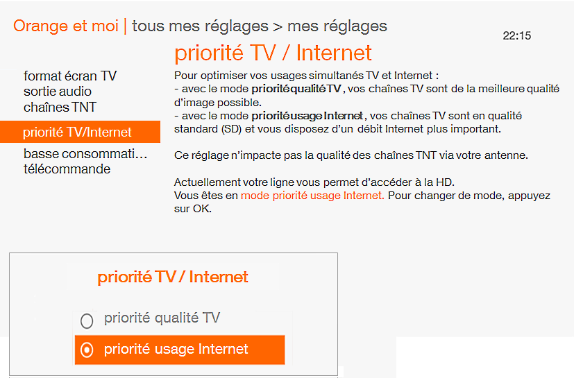 Décodeur Livebox Play : choisir entre une meilleure qualité TV ou plus de débit internet ...