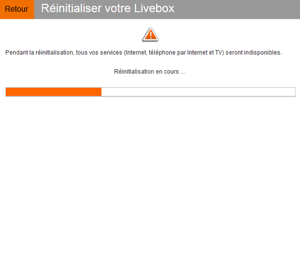 Livebox 4 : remettre à zéro - Aide et Contact Orange