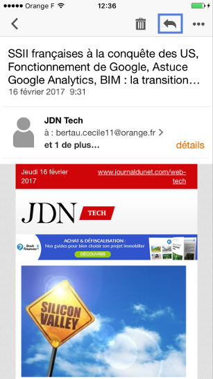 Mail Orange : consulter et traiter vos mails sur votre mobile ...
