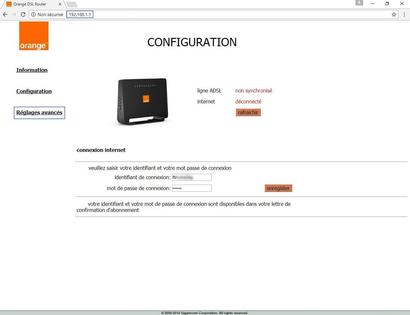 Modem ADSL 2704 : rétablir les paramètres d'origine - Aide et Contact ...