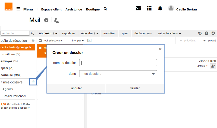 Mail Orange : classer vos emails - Assistance Orange