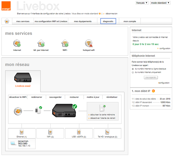 Livebox Pro : connaître votre adresse IP via l'interface de la Livebox ...