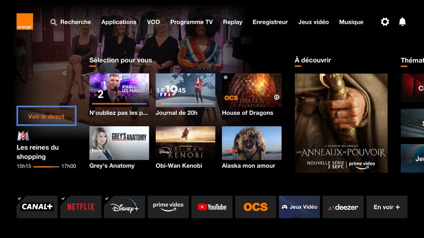 TV d'Orange : accéder aux chaînes TV - Assistance Orange