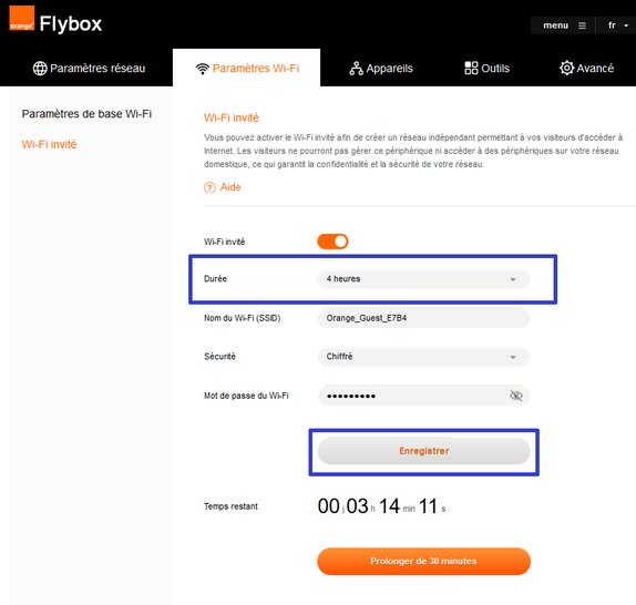 Flybox 5G : paramétrer le réseau Wi-Fi - Assistance Orange Pro