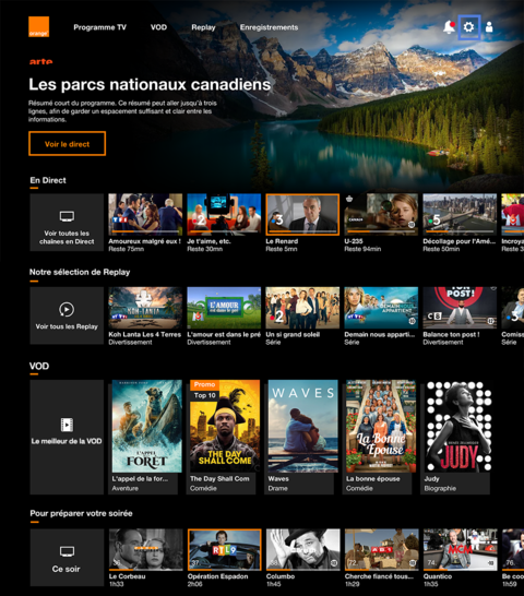 TV d'Orange sur TV Connectée : accéder à vos paramètres - Aide et ...