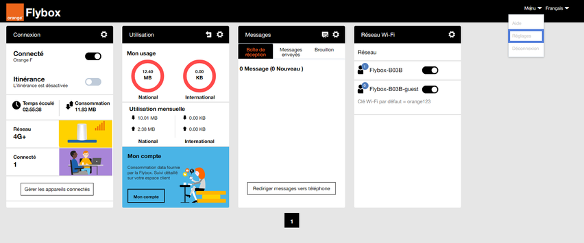 Comment réinitialiser la Flybox 4 - 4G+ ? - Assistance Orange
