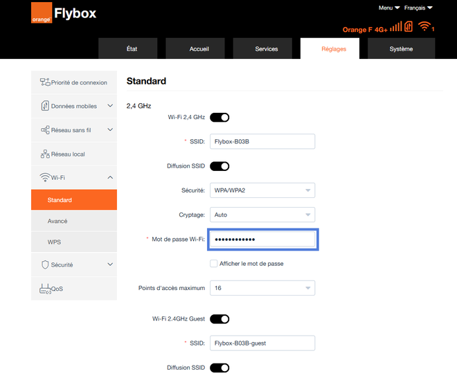 Comment modifier les réglages wifi de votre Flybox 4 - 4G+ ? - Aide et ...