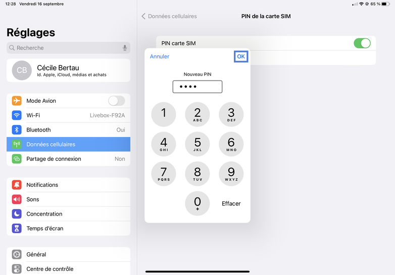 Comment modifier le code PIN sur votre iPad sous iPadOS 16 ? - Assistance Orange