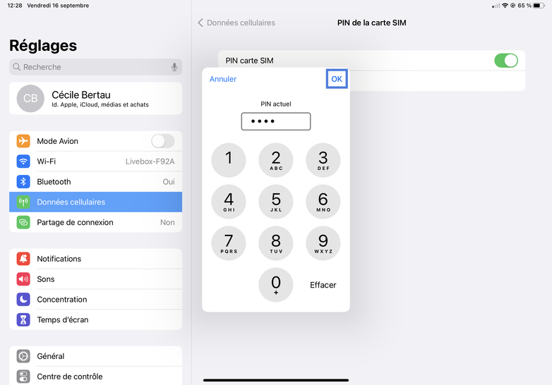 Comment modifier le code PIN sur votre iPad sous iPadOS 16 ? - Assistance Orange