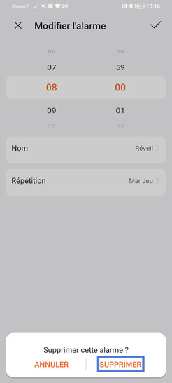 Comment supprimer une alarme sur votre bracelet Honor Band 7 ...