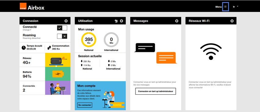 Comment créer un profil internet sur votre Airbox 4-4G+ (Huawei E5783 ...