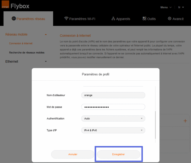 Comment créer un profil internet sur votre Orange Flybox 5 4G+ ? - Aide ...