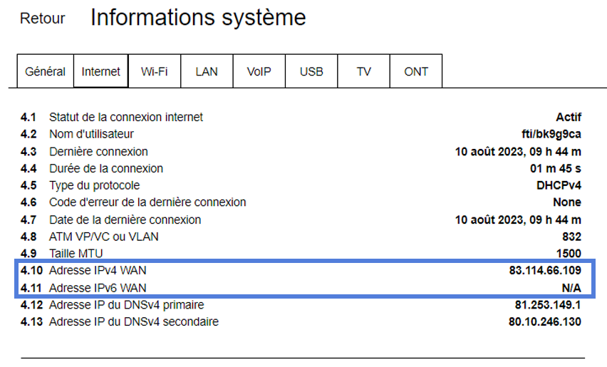 Livebox 6 et 7 : retrouver l'adresse IP de la Livebox - Assistance ...