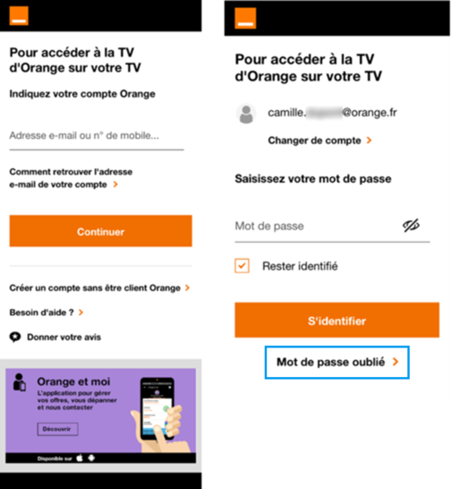 Orange TV sur Smart TV : s'authentifier - Aide et Contact Orange