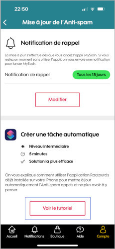 MySosh : Tout savoir sur l'Anti-spam appels (iOS) - Aide et Contact Sosh