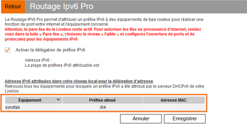 Livebox en configuration Pro : activer le routage IPv6 Pro - Assistance ...