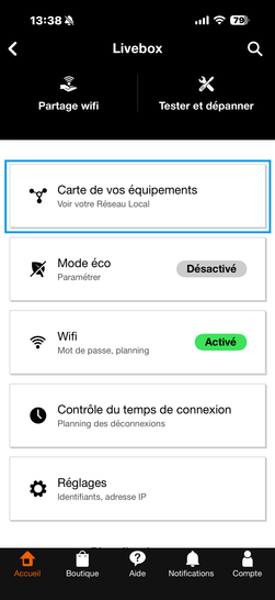 Livebox 4 : retrouver l'adresse IP de la Livebox - Aide et Contact Orange