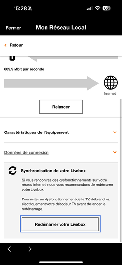 Livebox 4 : redémarrer - Aide et Contact Sosh