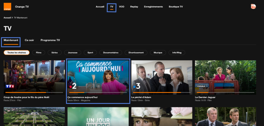 Comment utiliser le service Orange TV sur le web - Assistance Orange