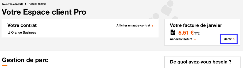 Espace client Pro : consulter vos factures (clients Internet, Open pro ...