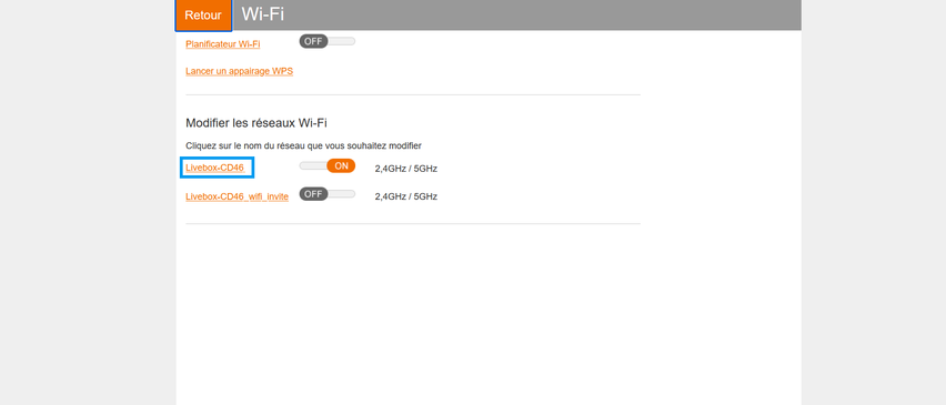 Comment vérifier l'activation WPS de ma Livebox - Aide et Contact Orange