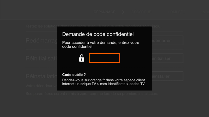 TV d'Orange : réinitialiser votre décodeur - Aide et Contact Orange