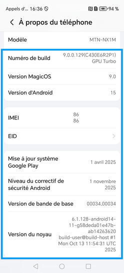 Tutoriel comment afficher la version du logiciel de votre mobile honor ...
