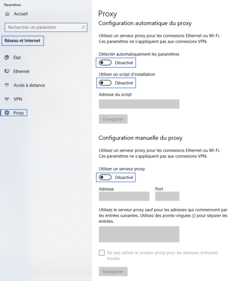 Opera : désactiver le proxy - Aide et Contact Orange