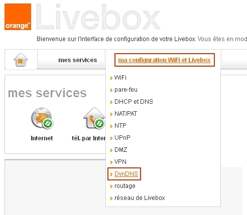 Livebox Pro V3 : configurer le service DynDNS - Assistance Orange Pro